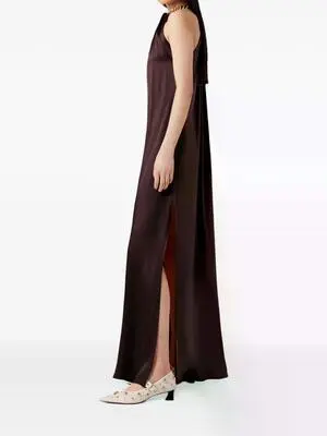 Stella McCartney Chain Halterneck Gown - Brown