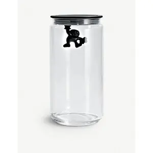 ALESSI Gianni 140cl Glass Container - Black