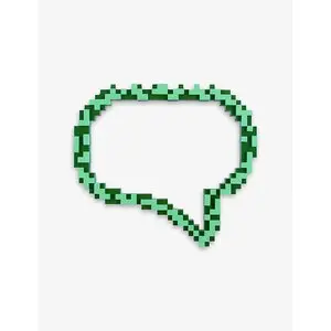 SELETTI Pixel Message-shaped Glass And Mdf Mirror 66cm X 72cm - One-color