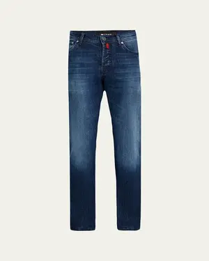 Kiton Slim-fit Dark Wash Jeans