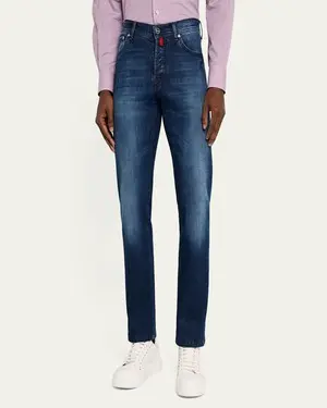 Kiton Slim-fit Dark Wash Jeans