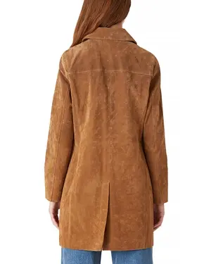 Blanknyc Real Suede Trench Coat