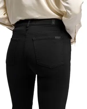 7 For All Mankind Dojo Tailorless Bootcut Jeans - Black