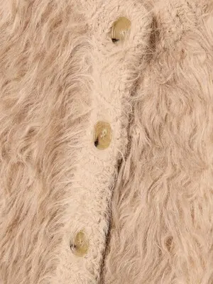 Acne Studios Cropped Brushed Knitted Cardigan