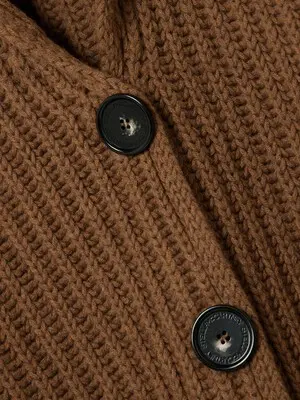 Stella McCartney Oversized Ribbed Wool Cardigan