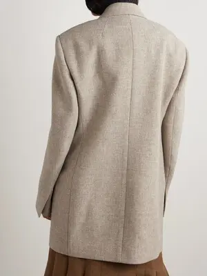 Carven Double-breasted Wool Blazer