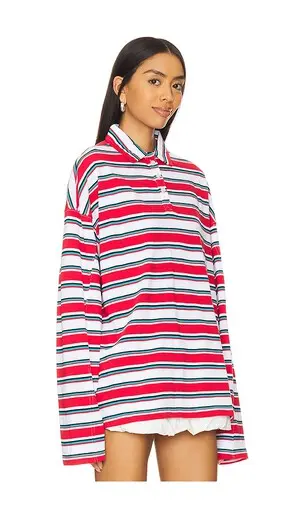 JADED LONDON Oversized Stripe Long Sleeve Top
