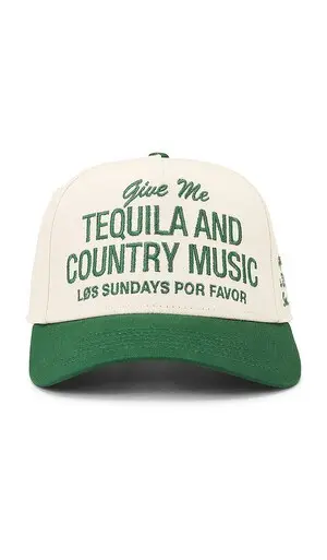 LOS SUNDAYS Tequila & Country Music Cap - Bone & Green