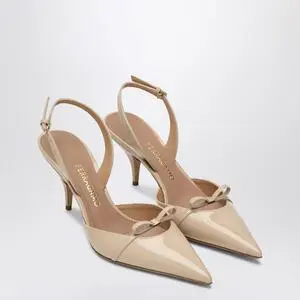 FERRAGAMO Salvatore Ferragamo Slingback With Bow Detailing - Black