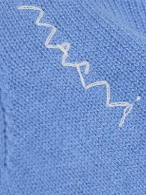 Marni Embroidered Cashmere Sweater - Blue