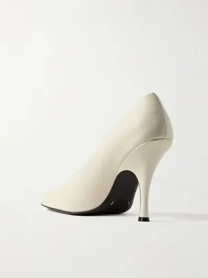 Khaite Eva Leather Pumps - Neutrals