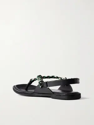 ST. AGNI Woven Leather Sandals