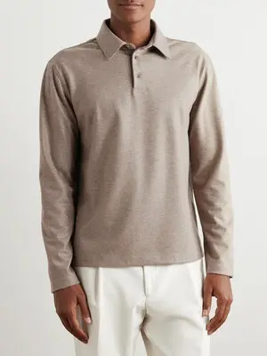 Loro Piana Cashmere Polo Shirt - Neutrals