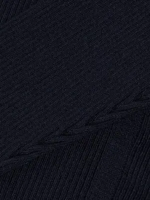 Loro Piana Ribbed Virgin Wool-blend Ski Base Layer - Blue