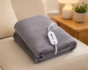 PURSONIC Electric Soft Microplush Heated Throw Blanket
