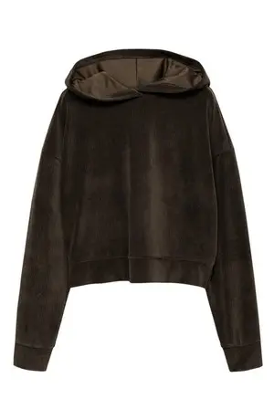 Mango Corduroy Pullover Hoodie