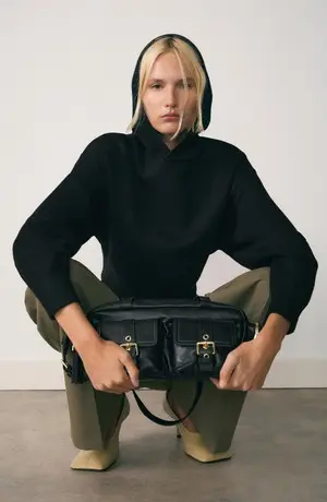 Mango Fine-gauge Hooded Sweater