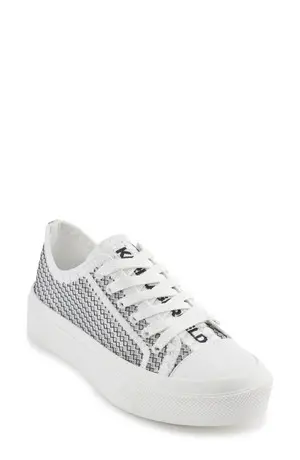 Karl Lagerfeld Paris Karl Lagerfeld Giddeon Low Top Sneakers - White/ Black
