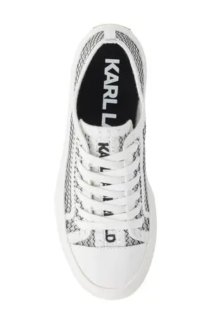 Karl Lagerfeld Paris Karl Lagerfeld Giddeon Low Top Sneakers - White/ Black