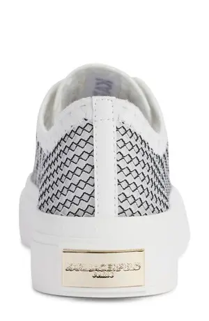 Karl Lagerfeld Paris Karl Lagerfeld Giddeon Low Top Sneakers - White/ Black