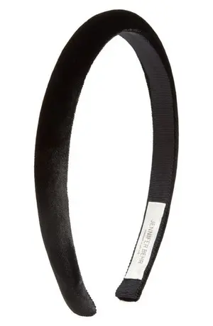 JENNIFER BEHR Tianna Silk Velvet Headband - Black