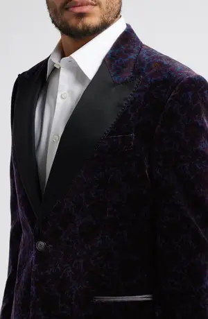 Zanella Broadway Floral Velvet Dinner Jacket