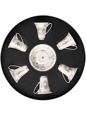 Versace Medusa Gala Cups And Saucers - Gold
