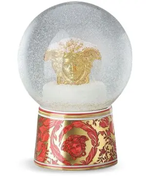 Versace Medusa Garland Snow Sphere - Red