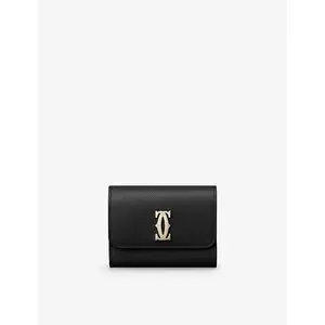 CARTIER C De Mini Leather Wallet - Black