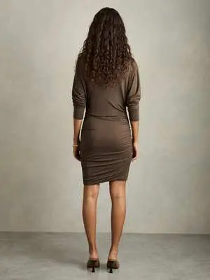 REISS Ari Ruched Mini Dress
