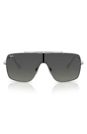 Ray-ban Wings 59mm Gradient Square Sunglasses - Silver