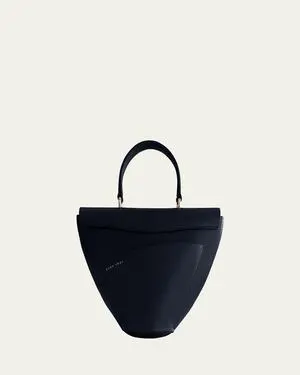 ESHA SONI Orb Leather Top Handle Bag - Black