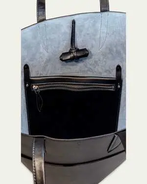 ESHA SONI Arc Large Leather Tote Bag