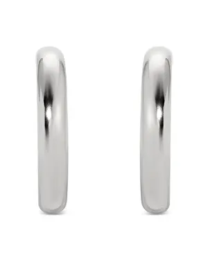 Ettika Classic Hoop Earrings - Silver
