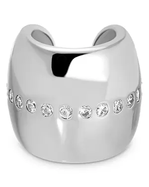 Ettika Crystal Ear Cuff - Silver