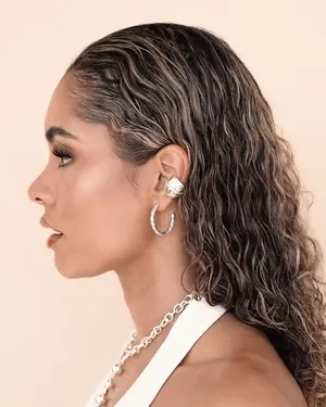 Ettika Crystal Ear Cuff - Silver