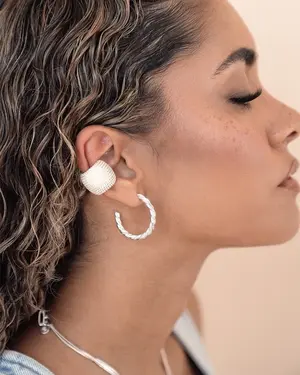Ettika Crystal Statement Ear Cuff - Silver