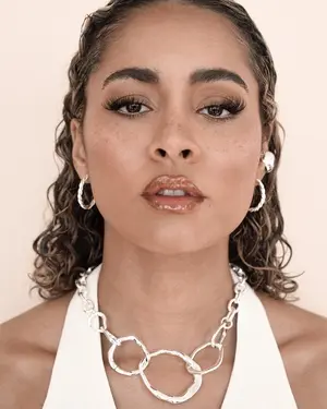 Ettika Spun Strands Twisted Hoop Earrings - Silver