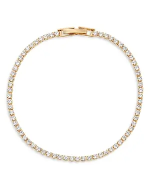 Ettika Crystal Tennis Bracelet - Gold