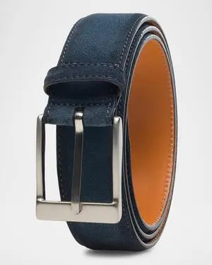 Magnanni Telante Suede Belt - Navy