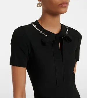 Valentino Garavani Embellished Minidress - Black