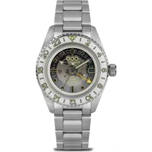 OUT OF ORDER Gin Tonic Automatic Gmt Bracelet Watch - Steel