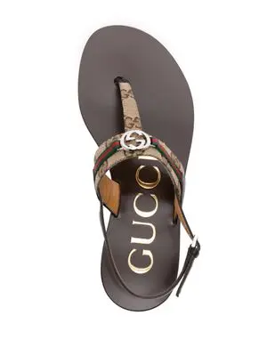 Gucci Interlocking G Flat Sandals
