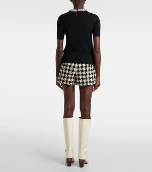 Valentino Garavani Embroidered Virgin Wool Top