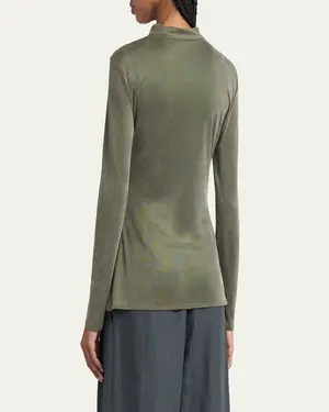 Giorgio Armani Asymmetric Jersey Top