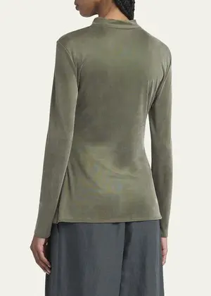 Giorgio Armani Asymmetric Jersey Top