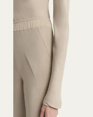 Giorgio Armani Triple Silk Georgette Trousers