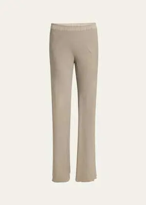 Giorgio Armani Triple Silk Georgette Trousers