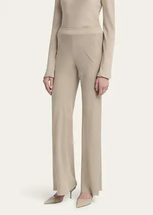 Giorgio Armani Triple Silk Georgette Trousers