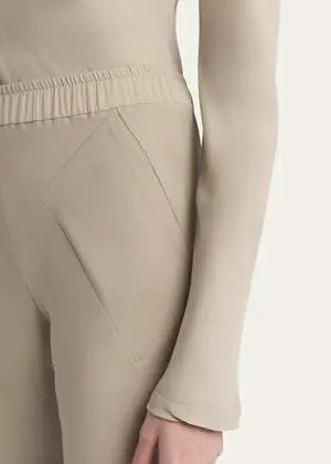 Giorgio Armani Triple Silk Georgette Trousers